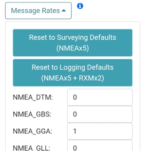 Messages Menu - SparkFun RTK Product Manual